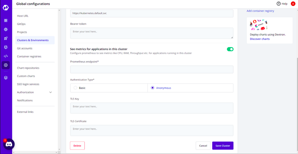 Observablity with Devtron